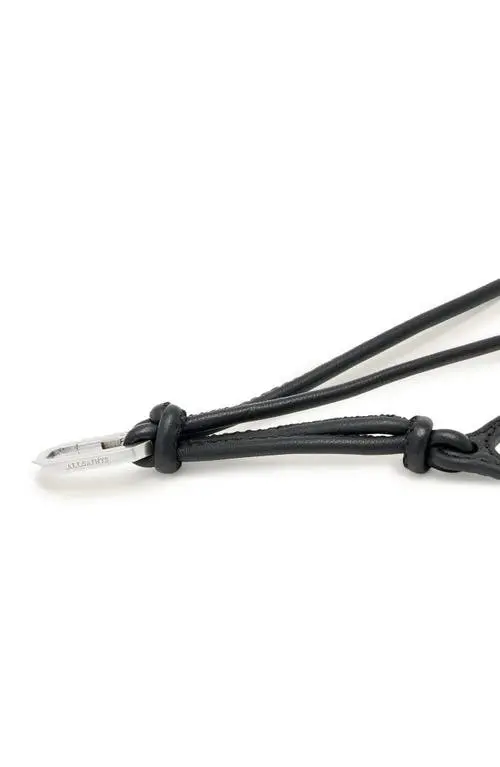 ALLSAINTS Leather Wishbone Key Ring