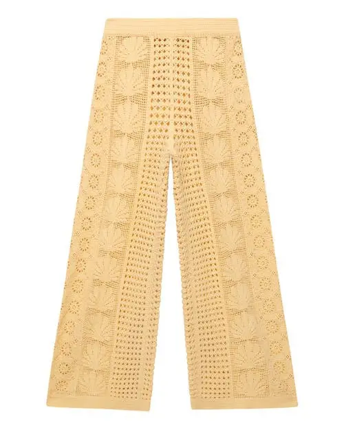 Mint Velvet Crochet Knit Trousers