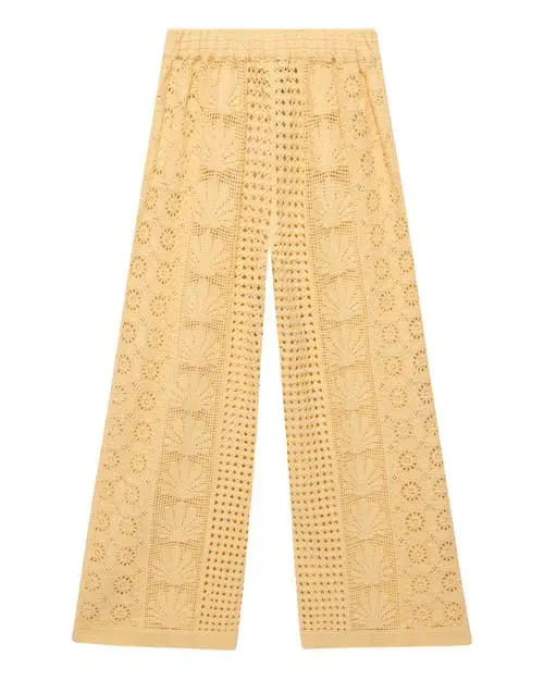 Mint Velvet Crochet Knit Trousers