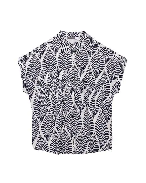 Mint Velvet Leaf Print Resort Shirt