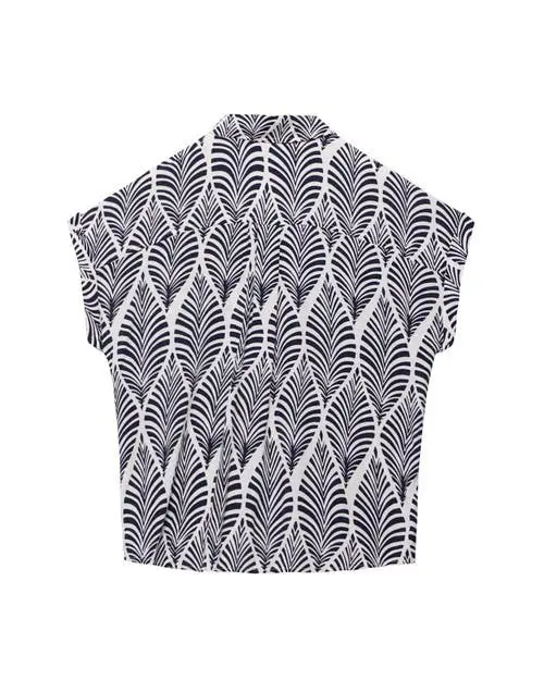 Mint Velvet Leaf Print Resort Shirt