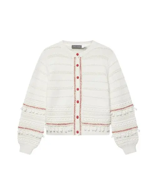 Mint Velvet Cotton Blend Tassel Cardigan