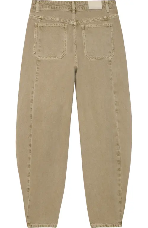 Mint Velvet Balloon Popper Jeans - Khaki