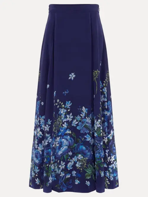 PHASE EIGHT Floral Bias-cut Skirt