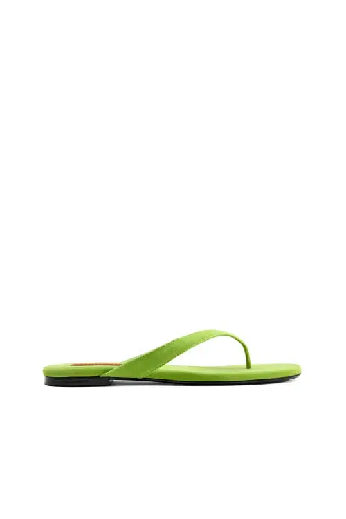 SIMONMILLER Suede Riviera Thong Sandal - Espresso