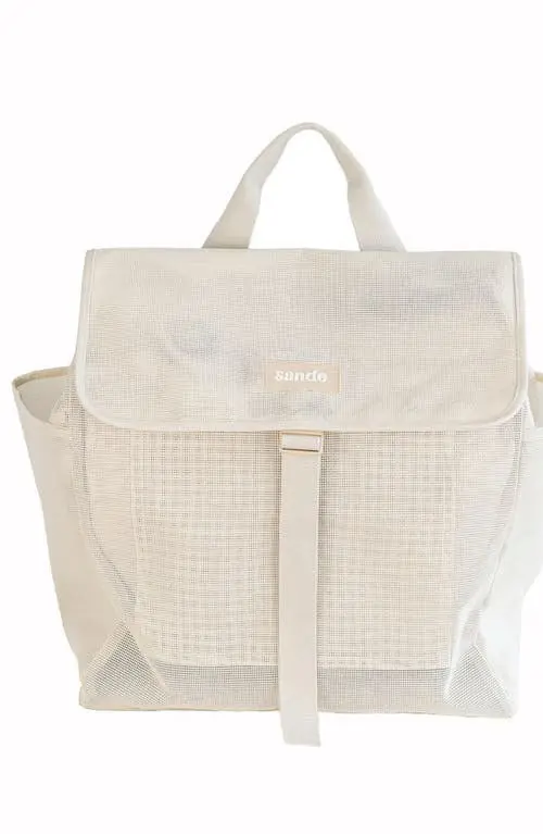 SANDE Beach Hauler Mesh Backpack - Sand