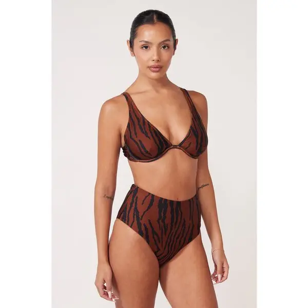 VILLA FRESCA Amelia Bikini Swimsuit Top - Sahara