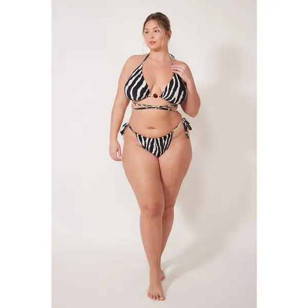 VILLA FRESCA Norah Bikini Swim Bottoms - Zebra
