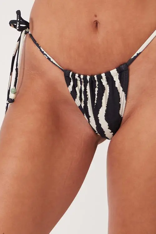 VILLA FRESCA Norah Bikini Bottom - Zebra