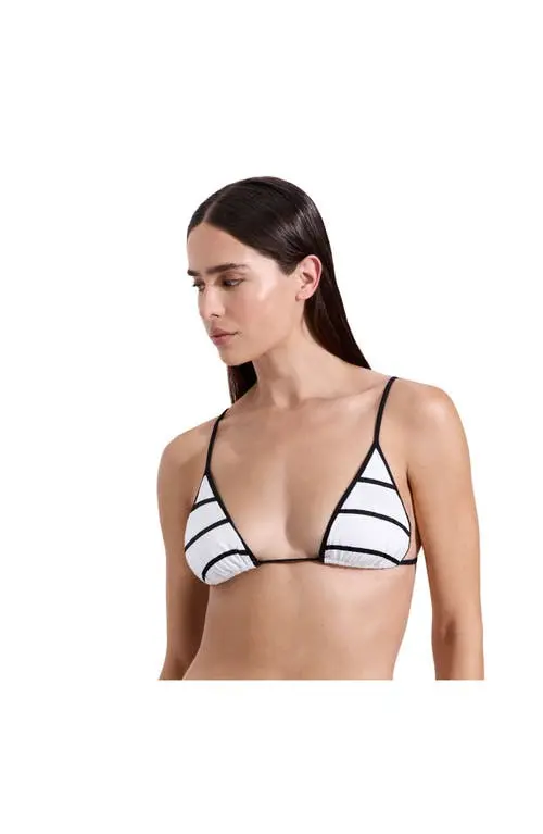 LUMA GOTTEX Jackie Triangle Bikini Top - Black-white
