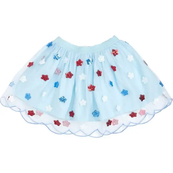SWEET WINK Usa Sequin Stars Tutu - Light Blue