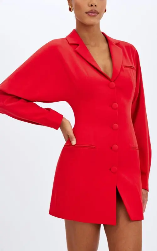MISS CIRCLE NEW YORK Blythe Batwing Blazer Mini Dress