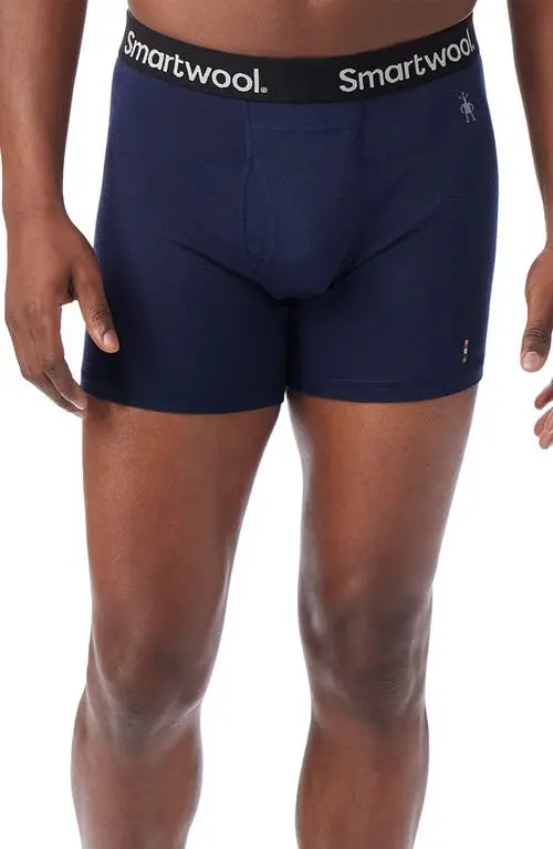 Smartwool Merino Wool Blend Boxer Briefs - Deep Navy