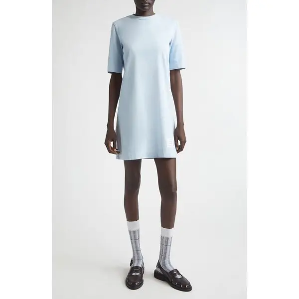 Thom Browne Garment Dye T-shirt Dress - Light Blue