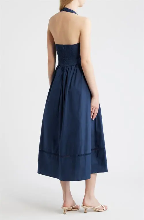 moon river navy blue dress Moon River Tank Midi Dress in Navy