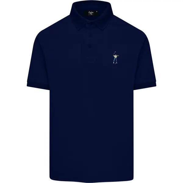EASTSIDE GOLF Core Cotton Blend Piqué Polo - Navy