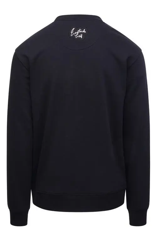 EASTSIDE GOLF Core Embroidered Swingman Crewneck Sweatshirt - Black
