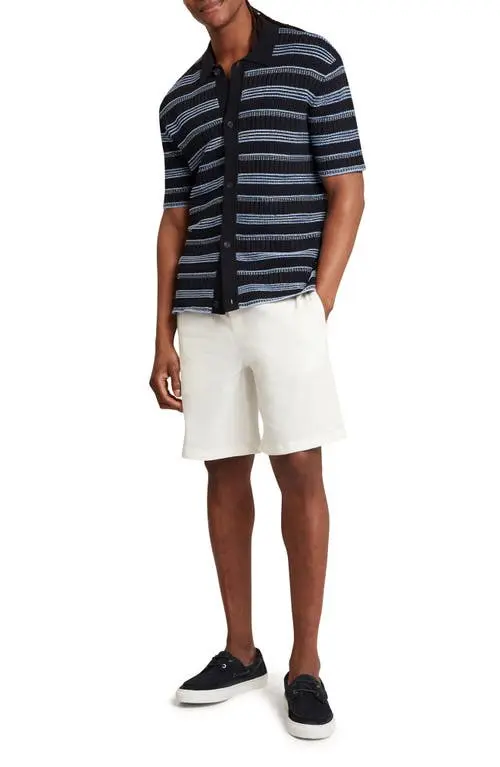 Ted Baker London Florem Stripe Short Sleeve Knit Button-up Shirt