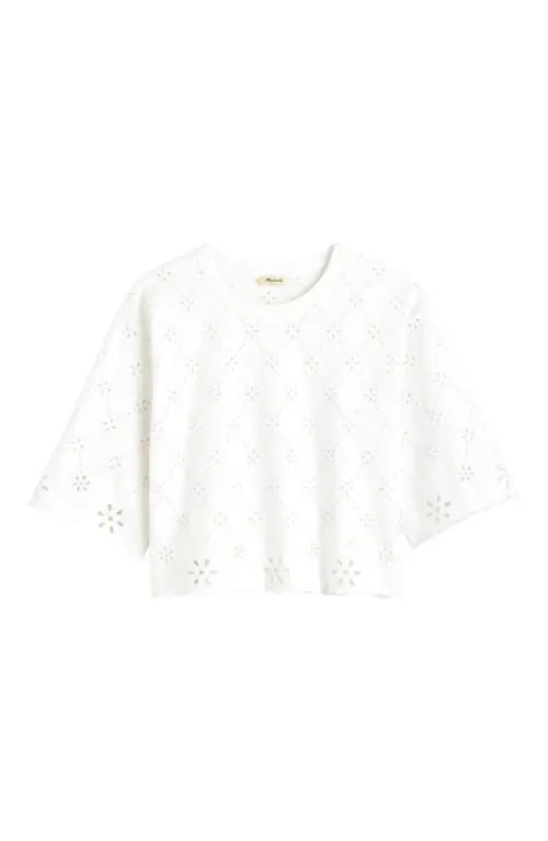 Madewell Embroidered Boxy Crop Tee