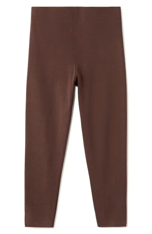 Mango Slit Hem Crop Leggings