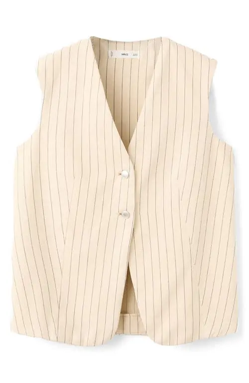 Mango Pinstripe Suit Vest