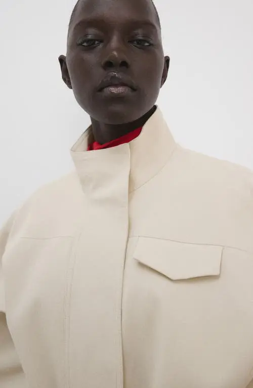 Mango Belted Cotton-blend Jacket
