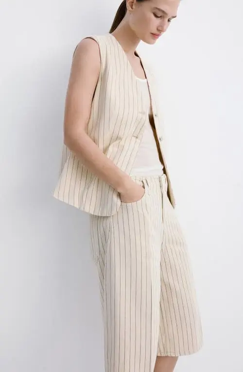 Mango Bermuda Shorts - Vanilla
