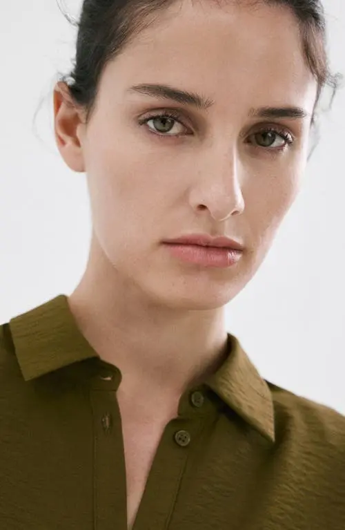 Mango Tie-front Woven Shirt