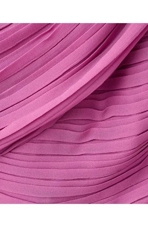 Mango One-shoulder Draped Dress
