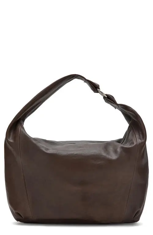 Mango Leather Shoulder Bag