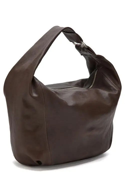 Mango Leather Shoulder Bag