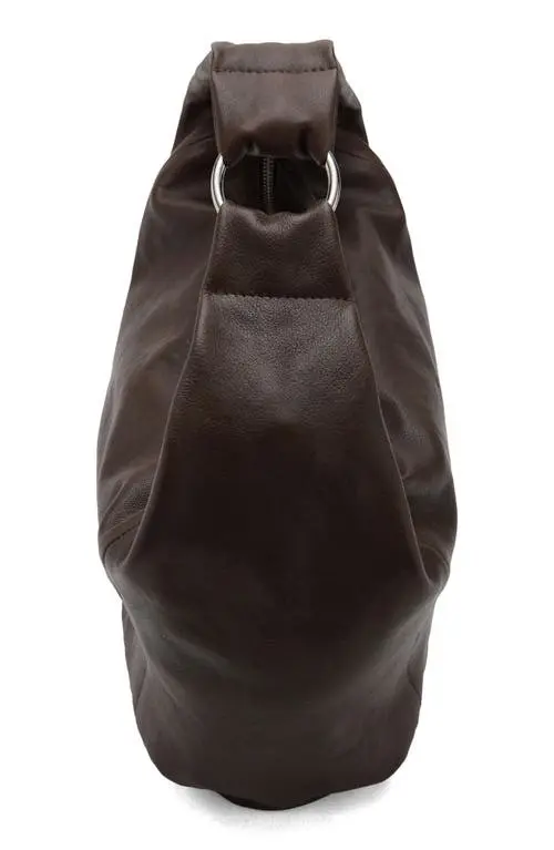 Mango Leather Shoulder Bag