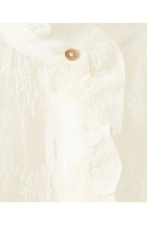 Mango Floral Embroidery Woven Shirt