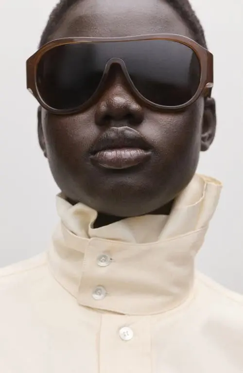 Mango Layered Collar Button-up Shirt - Yellow