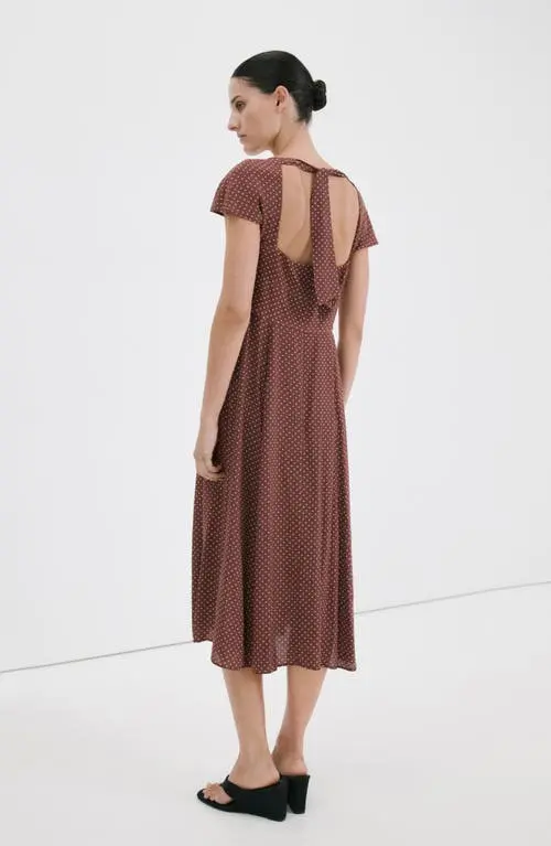 Mango Polka Dot A-line Dress