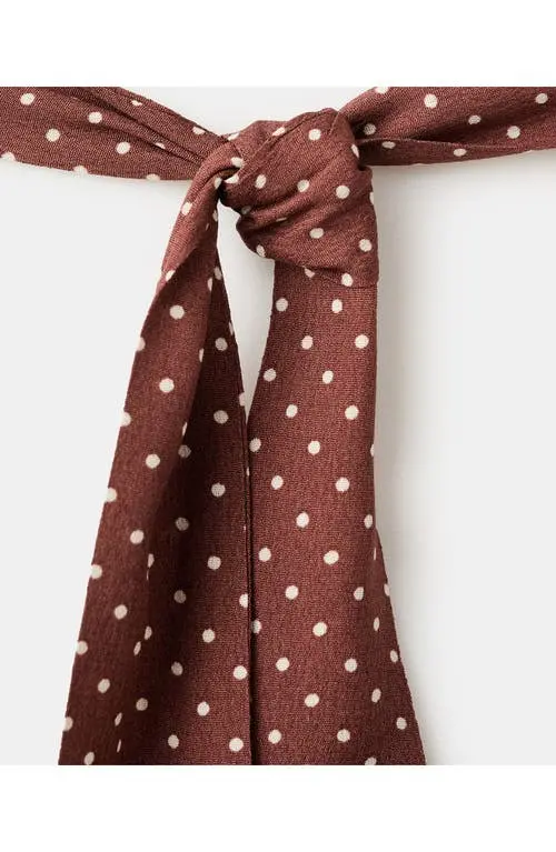 Mango Polka Dot A-line Dress