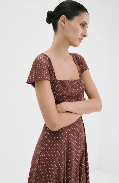 Mango Polka Dot A-line Dress