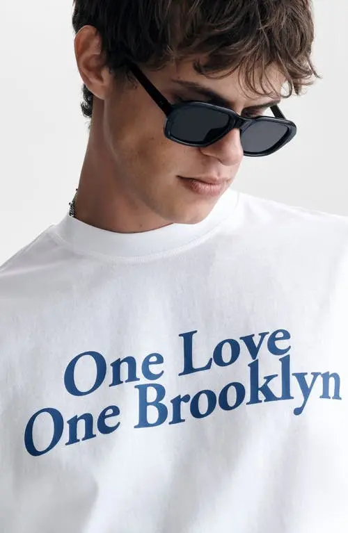 Brooklyn Industries One Love Boxy Fit Cotton Graphic T-shirt