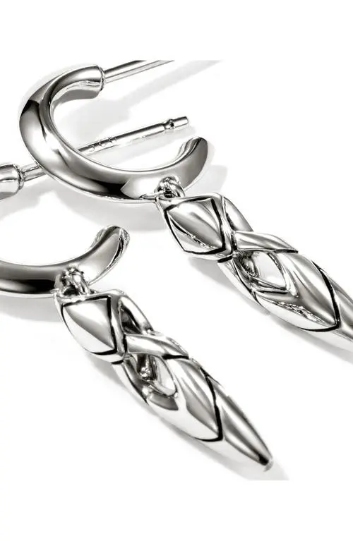 John Hardy Naga Drop Earrings - Silver