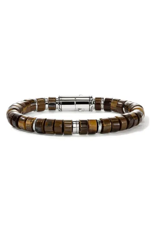 John Hardy Heishi Beaded Bracelet - Silver