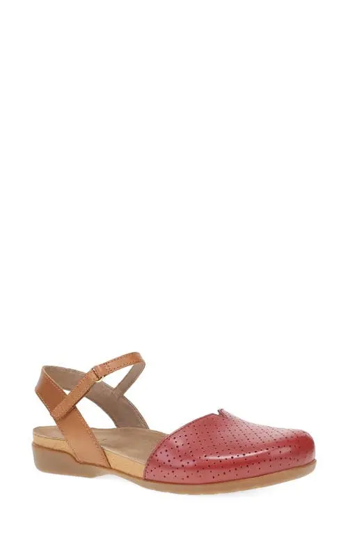 Dansko Rowan Flat - Red Perf