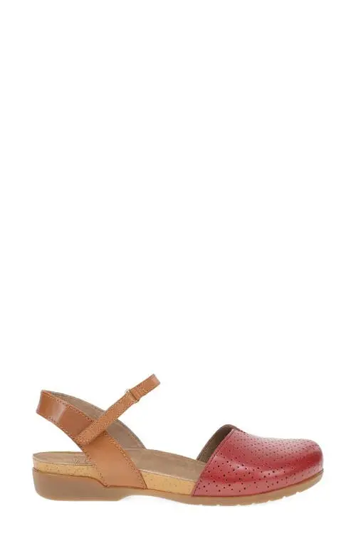 Dansko Rowan Flat - Red Perf