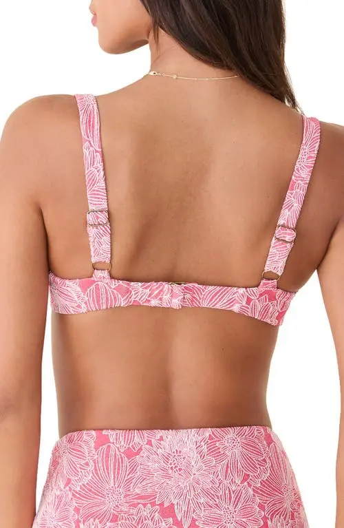 ANDIE Floral Jacquard Underwire Bikini Top