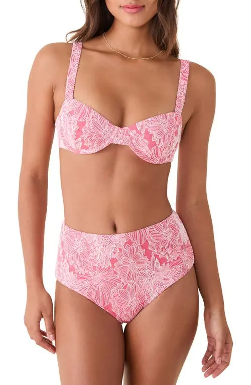 ANDIE Floral Jacquard Underwire Bikini Top