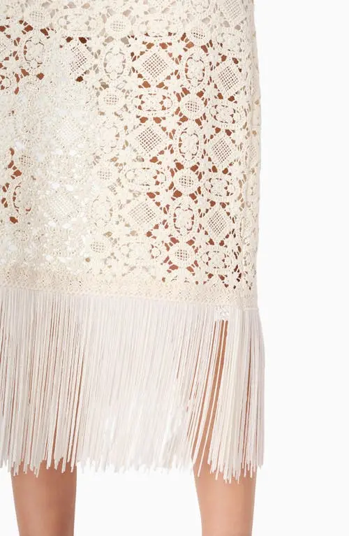 Cami Nyc Veezia Fringe Hem Midi Skirt