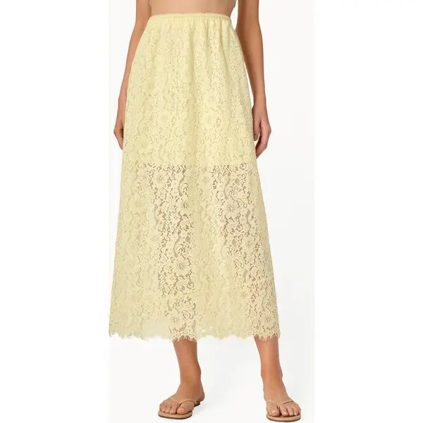 Cami Nyc Effie Lace Midi Skirt