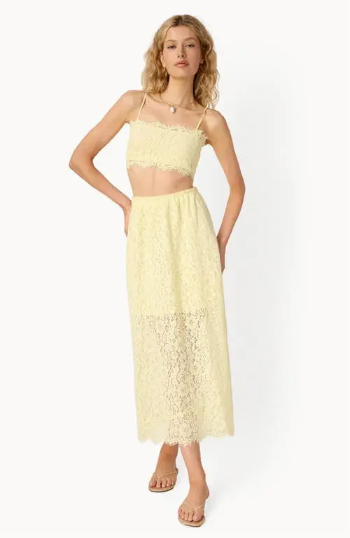 Cami Nyc Effie Lace Midi Skirt