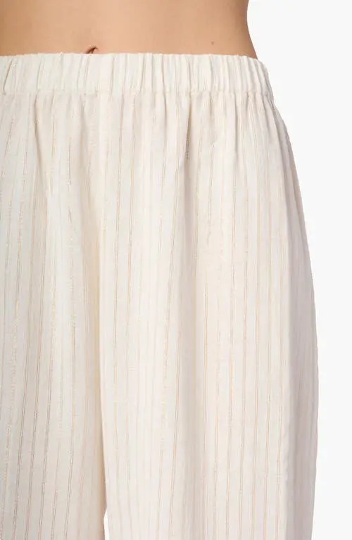Cami Nyc Lima Metallic Stripe Wide Leg Cotton Pants