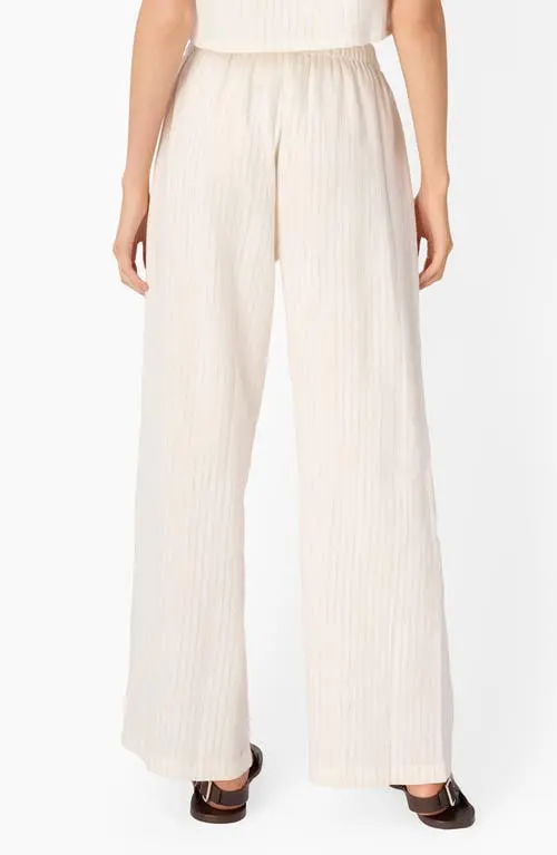 Cami Nyc Lima Metallic Stripe Wide Leg Cotton Pants