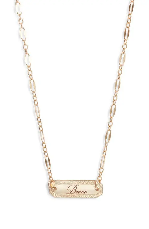 SET & STONES Cora Personalized Pendant Necklace - Gold